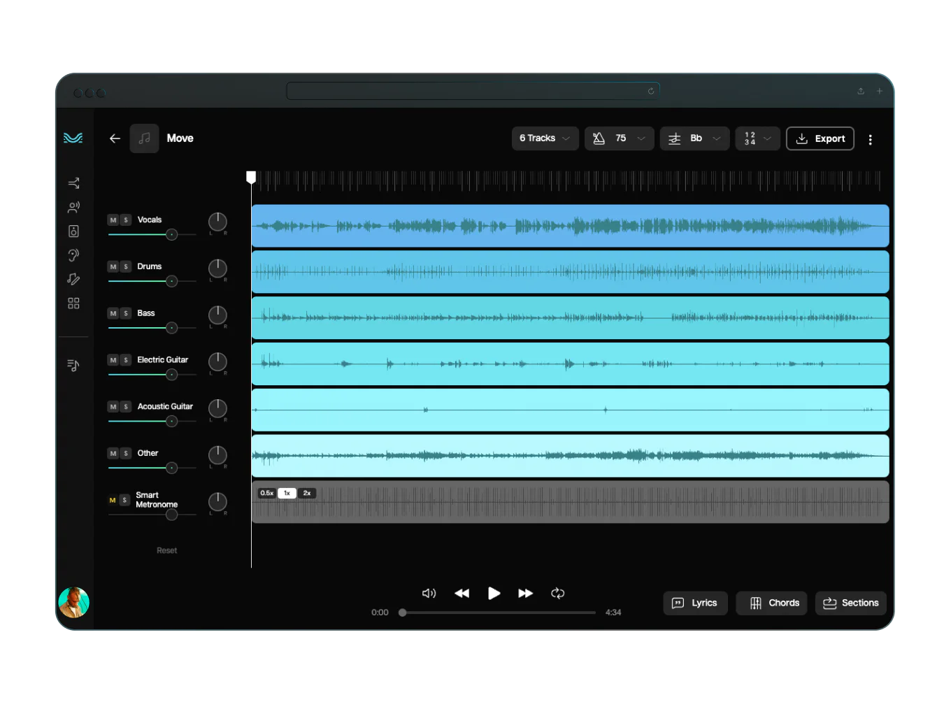 Audio editing software